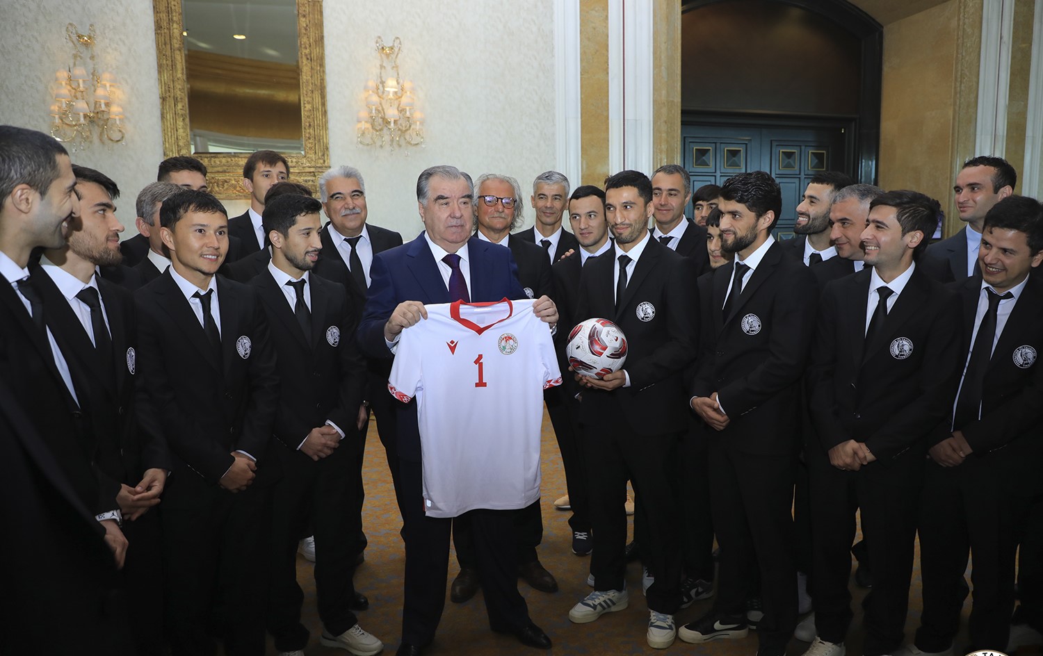 President of Tajikistan Emomali Rahmon congratulates on World Football ...
