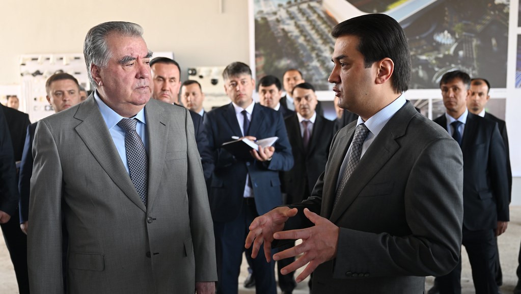 Emomali Rahmon inspects construction work at Tajikistan National ...