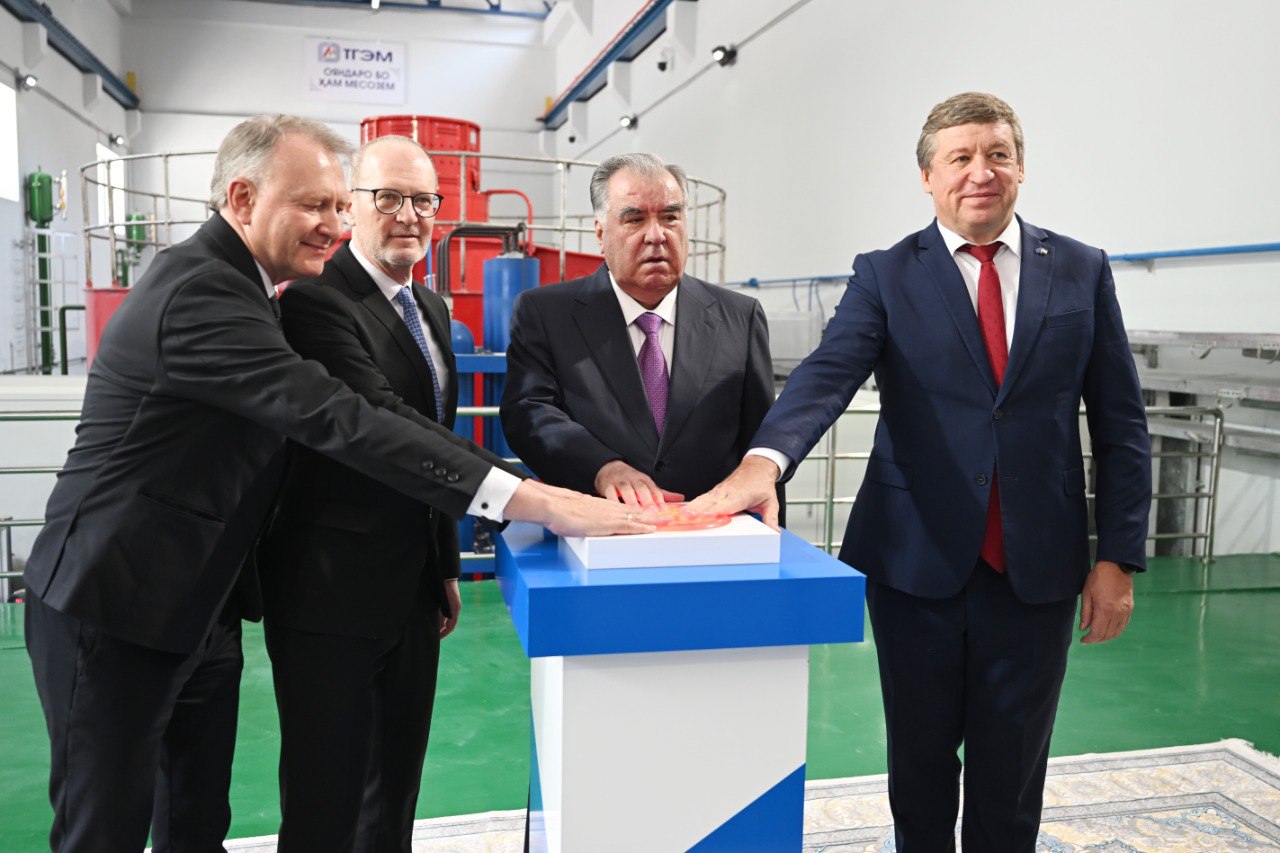 Emomali Rahmon opened the Sebzor hydroelectric power station in the ...