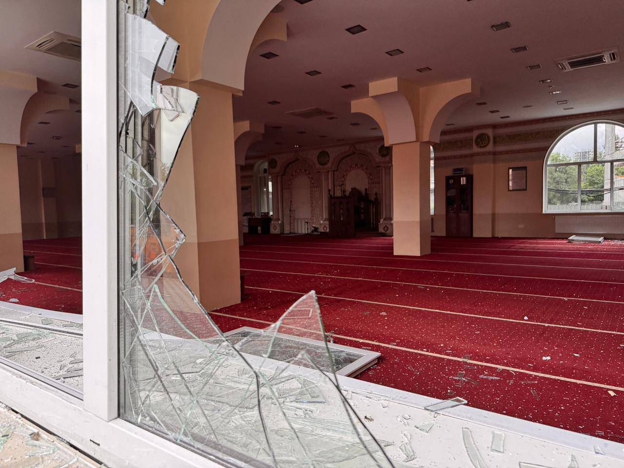 A Russian missile strike damaged the mosque of the Kyiv Islamic ...
