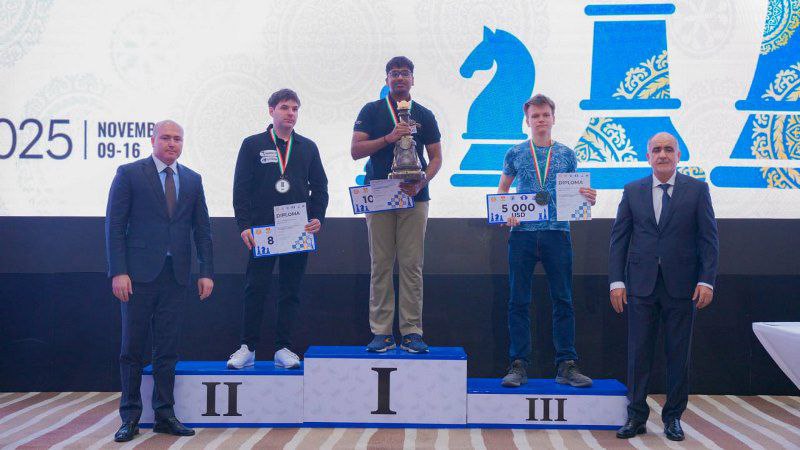 Indian Anand Pranav won the Tajikistan Presidential Chess Cup ...